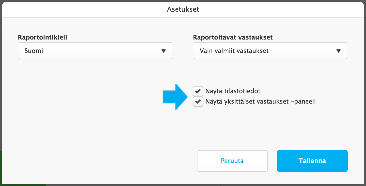 Muut asetukset – Surveypal